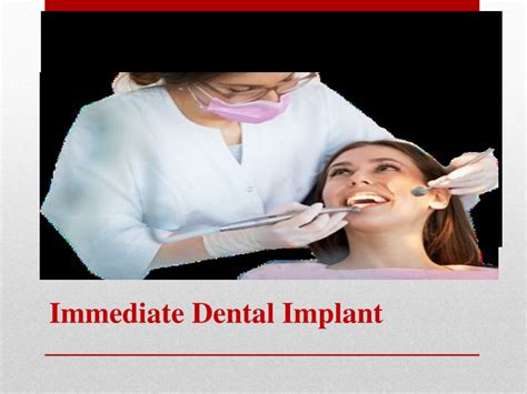 Pdf Immediate Dental Implants