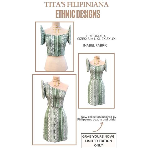 Ethnic Design Coordinates Modern Filipiniana Shopee Philippines