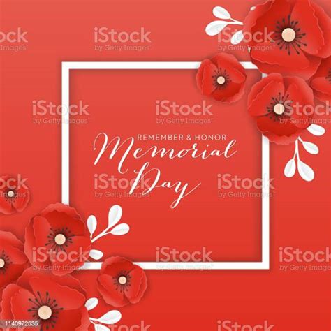 기념 일 배너 빨간 종이 컷 양 귀 비 꽃입니다 전단지 브로셔 전단지에 대 한 조각 양 귀 비의 상징으로 기억의 날 포스터 벡터 일러스트 11월에 대한 스톡 벡터 아트 및