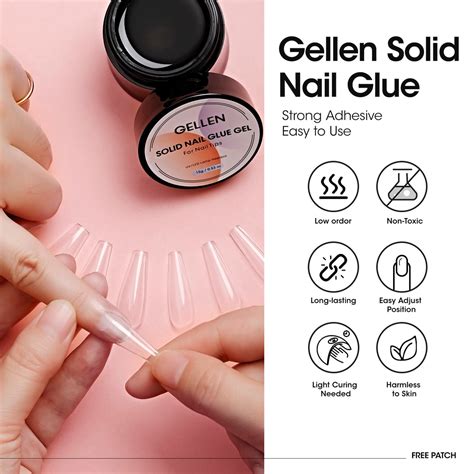 Solid Nail Glue Gel For Nail Tips Gellen