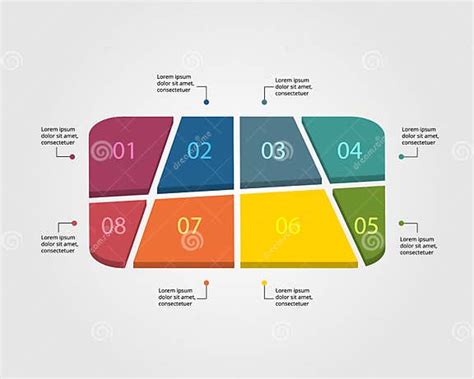 Timeline Graph Chart Template For Infographic For Presentation For 8