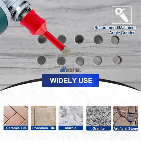 6 68mm Dry Vacuum Brazed Diamond Drilling Core Bits Diamond Hole Cutter Ceramic Tile Cutter