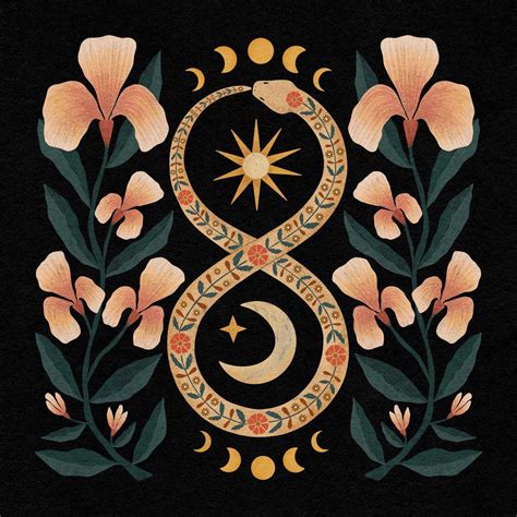 Ouroboros Illustration Evening Ouroboros Art Print High West Wild