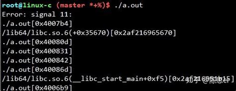 segmentation fault分析方法 知乎