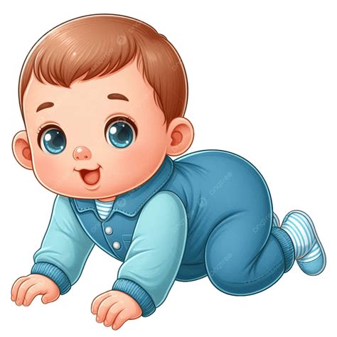 기어가는 귀여운 아기 삽화 만화 아기 기어가는 귀여운 아기 Png 일러스트 및 이미지 에 대한 무료 다운로드 Pngtree