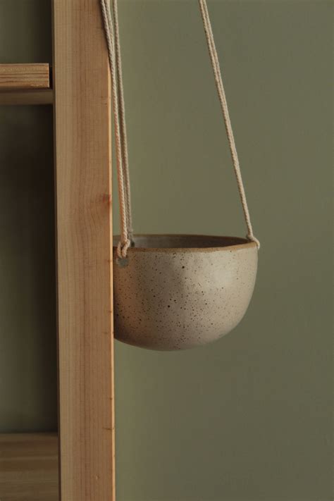 Handmade Ceramic Planter Hanging Indoor Planter Suspended Planter