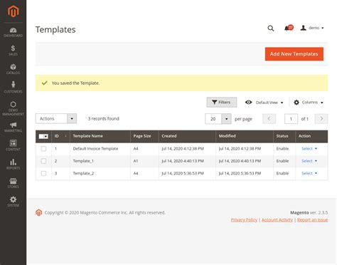 Magento 2 Invoice Pdf Editor Customizable Template Webkul