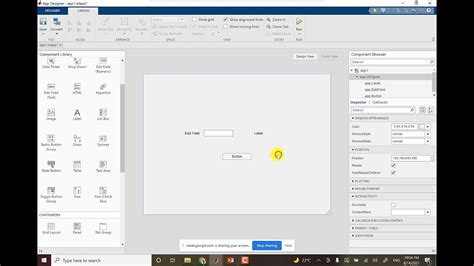 How To Program Components Control In Matlab App Designer Program Properties Matlab App