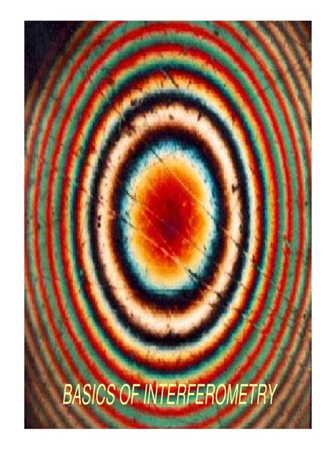 Interferometery Basics Pdf Interferometry Interference Wave