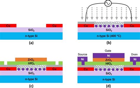 Fet Device Fabrication Steps A Cu Source And Drain Electrode