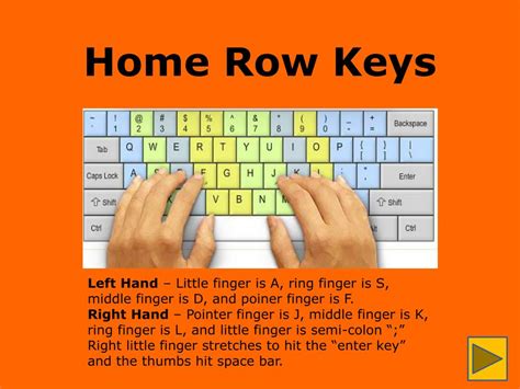 Ppt Home Row Keys Powerpoint Presentation Free Download Id 4936864