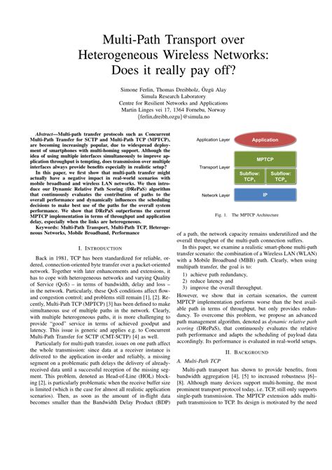 pdf multi path transport over heterogeneous wireless networks does