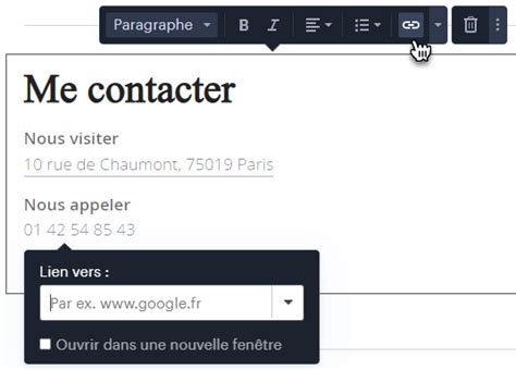 pied de page du site webnode blog