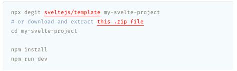 Sapper Website Clickable Link To Template Repo In Quick Start Like In Svelte Website · Issue