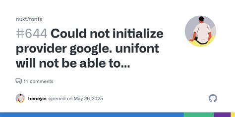 Could Not Initialize Provider Google Unifont Will Not Be Able To Process Fonts Provided By This