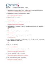 Hemodynamic Study Guide Docx Activity Hemodynamic Study Guide Name The Ports Of