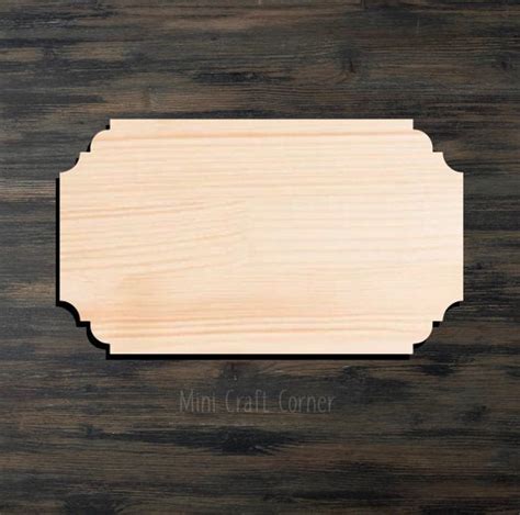 Plaque Wooden Cutout Wood Plaque Blank Wood Plaque Unfinished