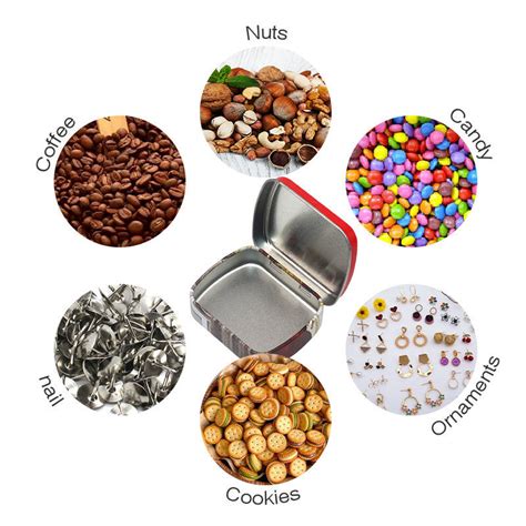 Wholesale Custom Printing Empty Square Tin Case Black Chocolate Mint