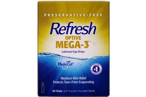 Refresh Optive Mega 3 Lubricant Eye Drops Preservative Free 30 Single