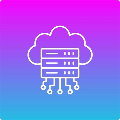 Premium Vector Cloud Server Icon