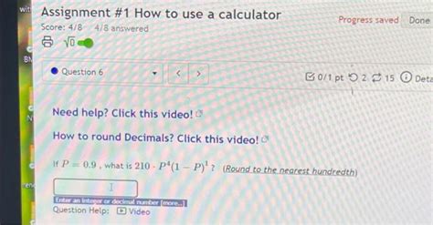 Solved Wit Assignment 1 How To Use A Calculator Score 48