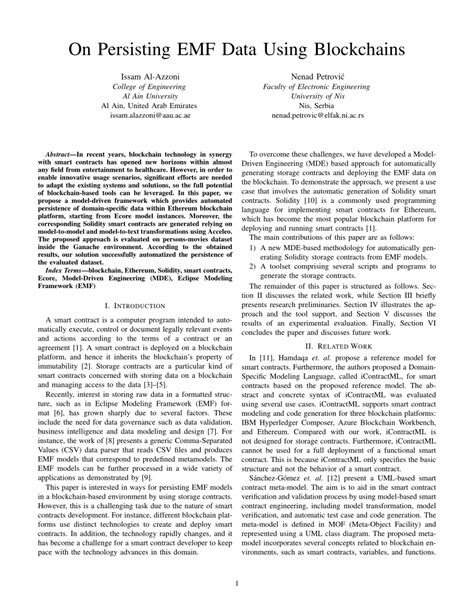 pdf on persisting emf data using blockchains