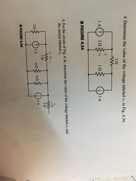 Solved Determine The Value Of The Voltage Labeled Vi In Chegg Com