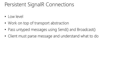 Lighting Up Real Time Web Communications With SignalR Introduction