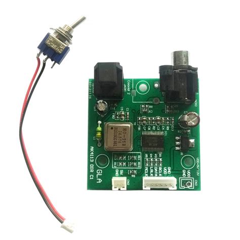 spdif coaxial optical fiber ak4113 audio receiver board i2s output