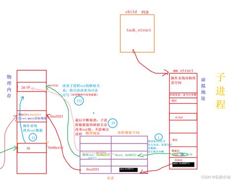 进程地址空间与页表方面知识点（缺页中断及写时拷贝部分原理） linux进程写实拷贝和页表 csdn博客