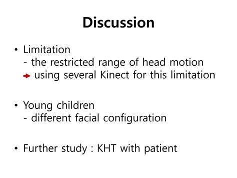 Ppt Validity And Reliability Of Head Posture Measurement By Microsoft Kinect Powerpoint