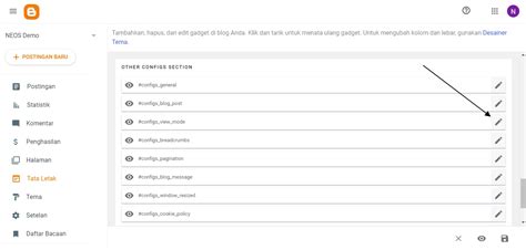 Cara Mengunci View Mode Pada Theme Neos