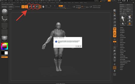 Проблема в Zbrush 2018 abnormal termination