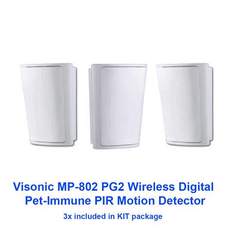 Visonic Kit Gtx With 3 Pir And Bell Wireless Alarm System