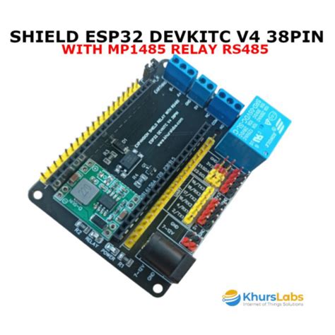 escudo de expansión io esp32 devkitc v4 con relé de alta gatillo de