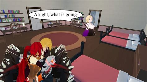 Glynda Catches Jaune And Pyrrha Taking On Grimm In A Fight Of Course