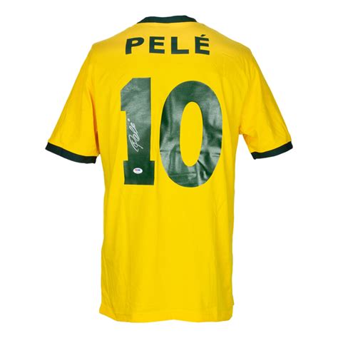 Pele Signed Jersey Psa Pristine Auction