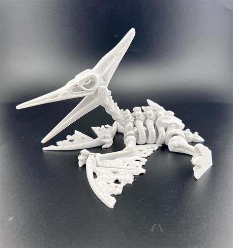 3d Printed Articulated Pteranodon Skeleton Poseable Dinosaur Model