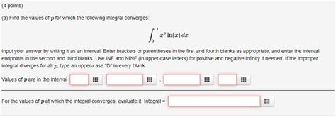 Solved Points A Find The Values Of P For Which The Chegg