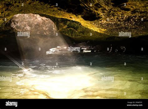 Spectacular Mermaid Caves With Sunlight Piercing Through Hole In