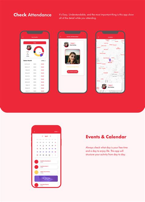 Babe Attendance UI UX Case Study Behance
