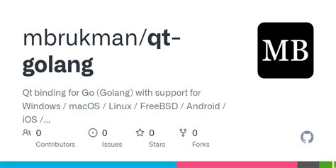 Github Mbrukman Qt Golang Qt Binding For Go Golang With Support For Windows Macos Linux