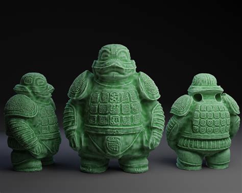 Japanese Armored Turtle Netsuke By Peter Farell Printables Store