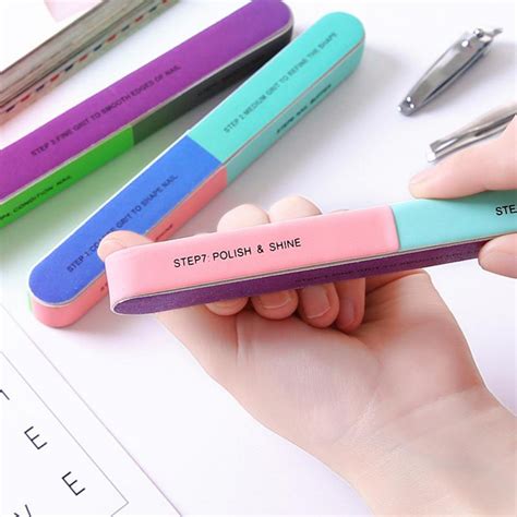 Sg Nail Buffer Block Nail File Sponge Pedicure Manicure Nail Polish 6 Side Sand Shine Sanding