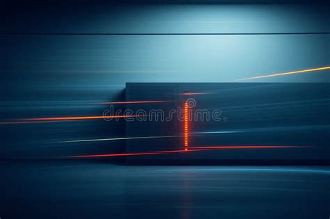 Futuristic Server Room With Light Trails And Energy Stock Illustration Illustration Of Future