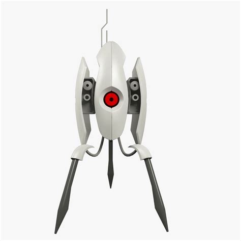 Sentry Turret From Portal 2 3d Model 9 Max Ma 3ds Fbx Obj Free3d