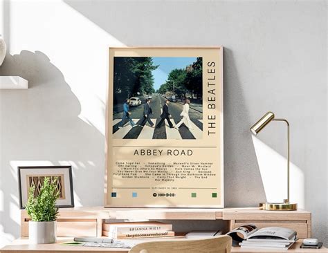 The Beatles Poster Abbey Road Poster Album Poster Prints Wall