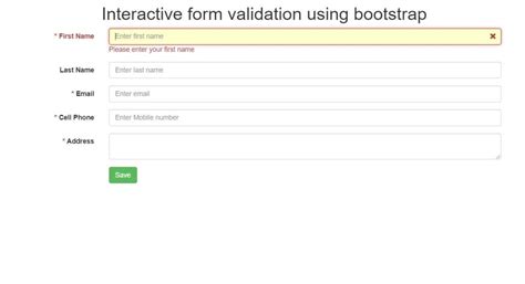 15 Bootstrap Form Validation Examples Code Snippet Onaircode