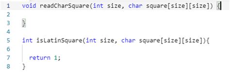 Solved A Latin Square Is A Square 2d Array Of Size Nxn With