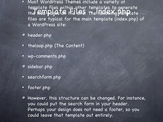 Wordpress Template Hierarchy PPT